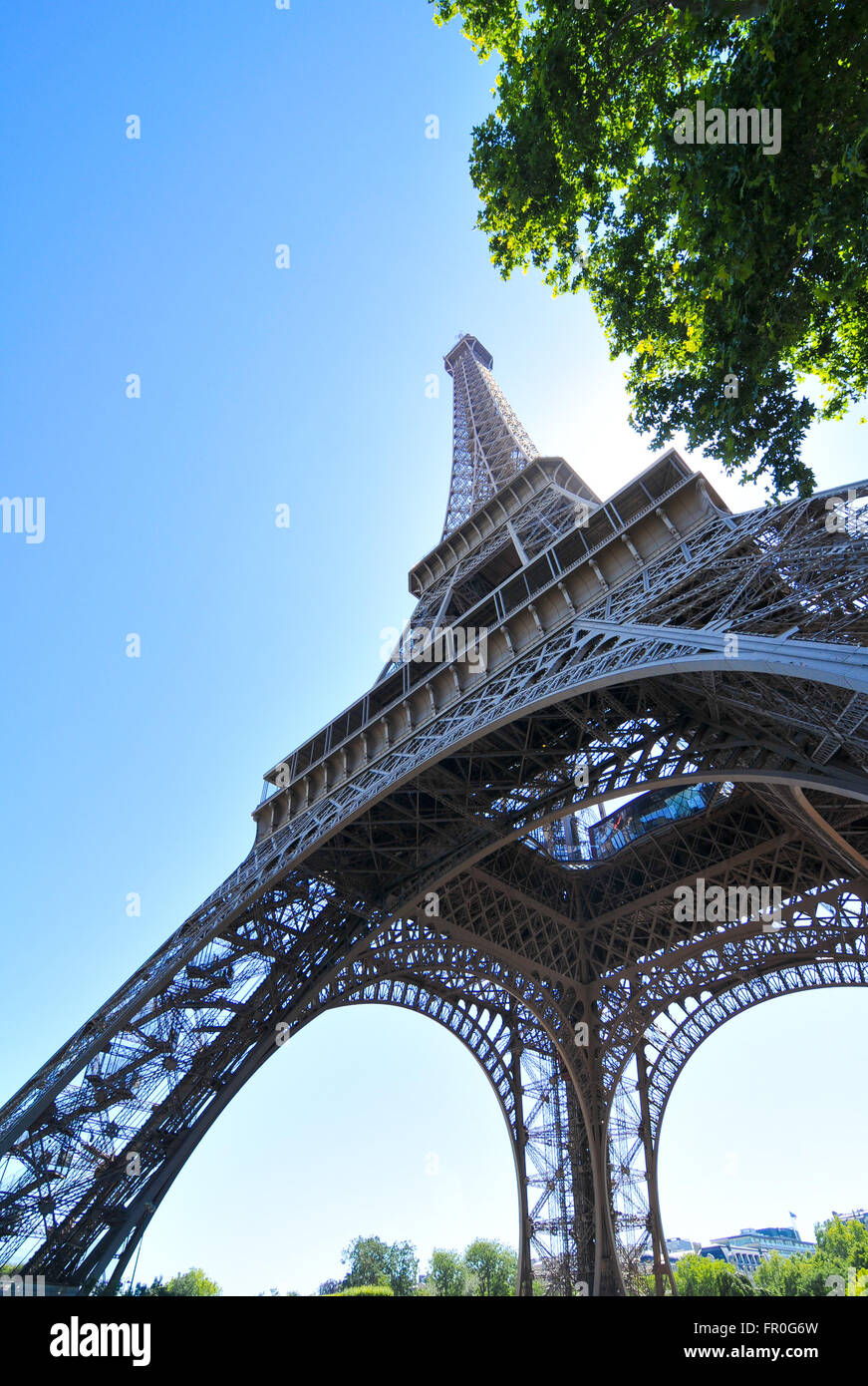 Architecture of the Eiffel Tower (Tour Eiffel) in Paris, France Stock ...