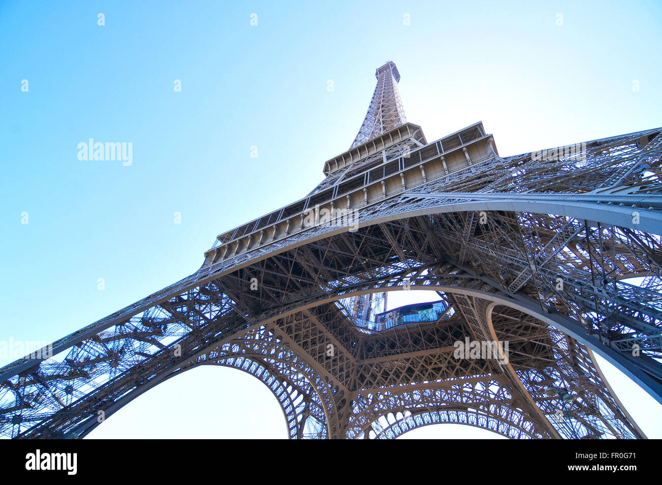 Architecture of the Eiffel Tower (Tour Eiffel) in Paris, France Stock ...