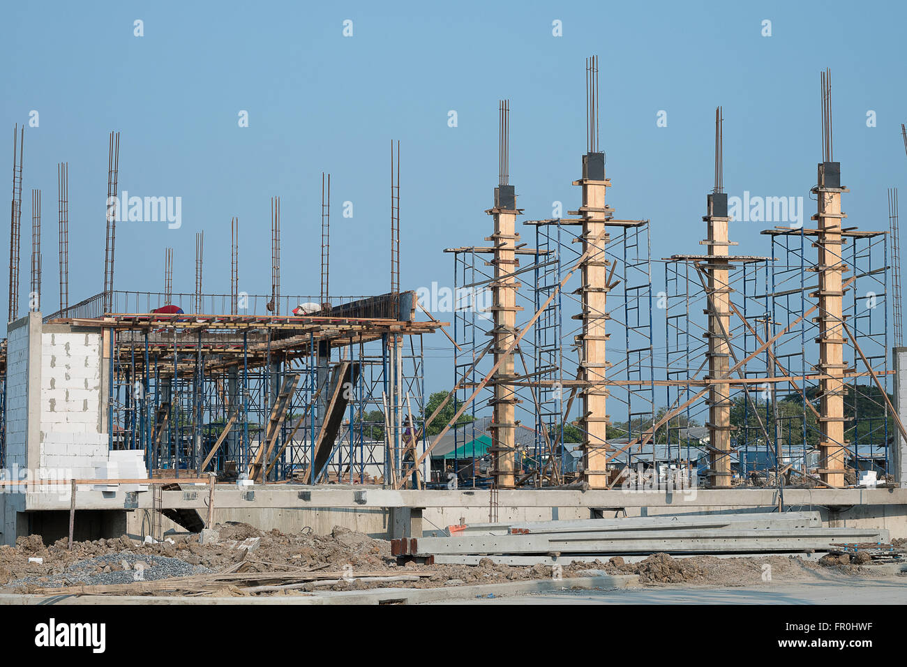 labor working in construction site of Thailand Stock Photo - Alamy