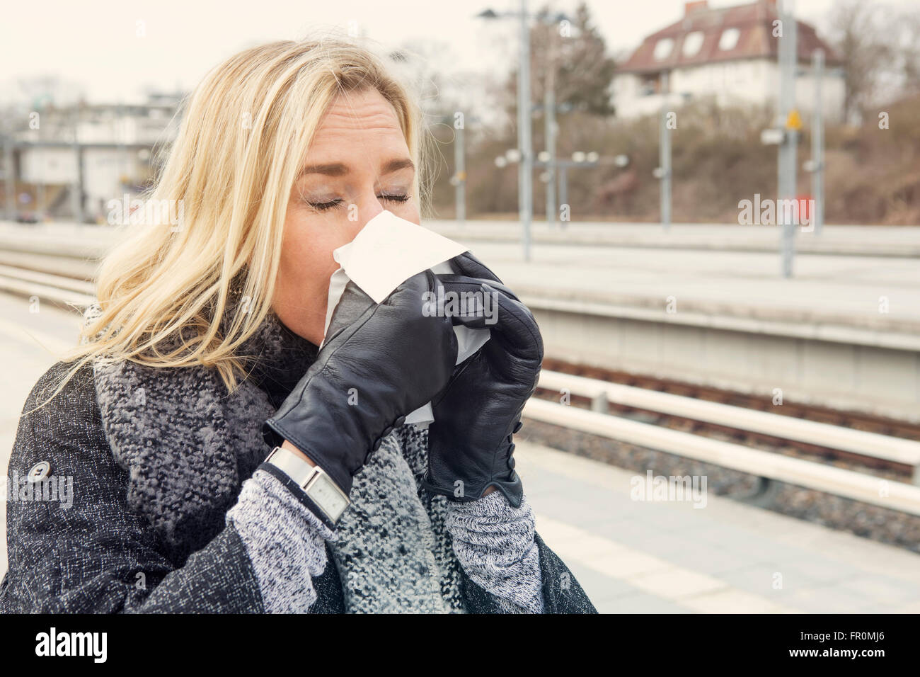 Sick cold person train hi-res stock photography and images - Alamy