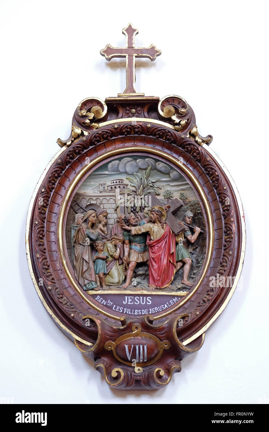 8th Stations of the Cross,Jesus meets the daughters of Jerusalem ...