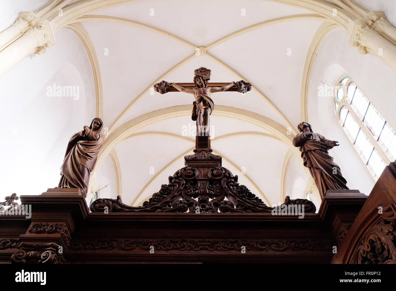 Crucifixion, Carthusian monastery in Pleterje, Slovenia on November 06, 2015 Stock Photo - Alamy