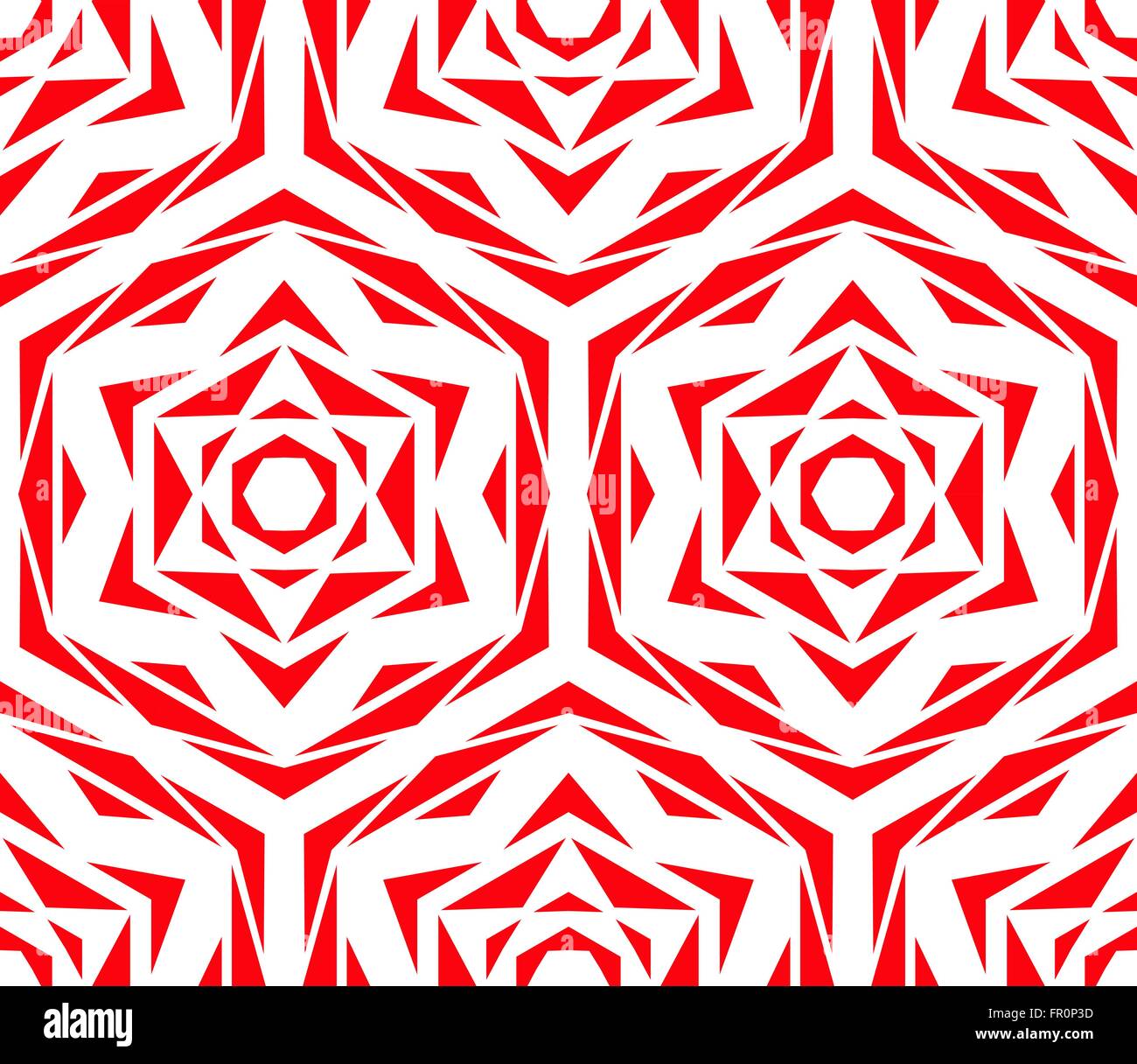 Abstract Red Flower Pattern Stock Vector Image & Art - Alamy
