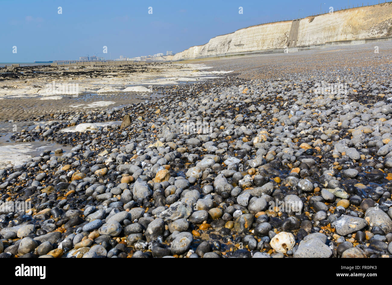Cliffs and beach at Rottingdean, East Sussex, England, UK Stock Photo ...