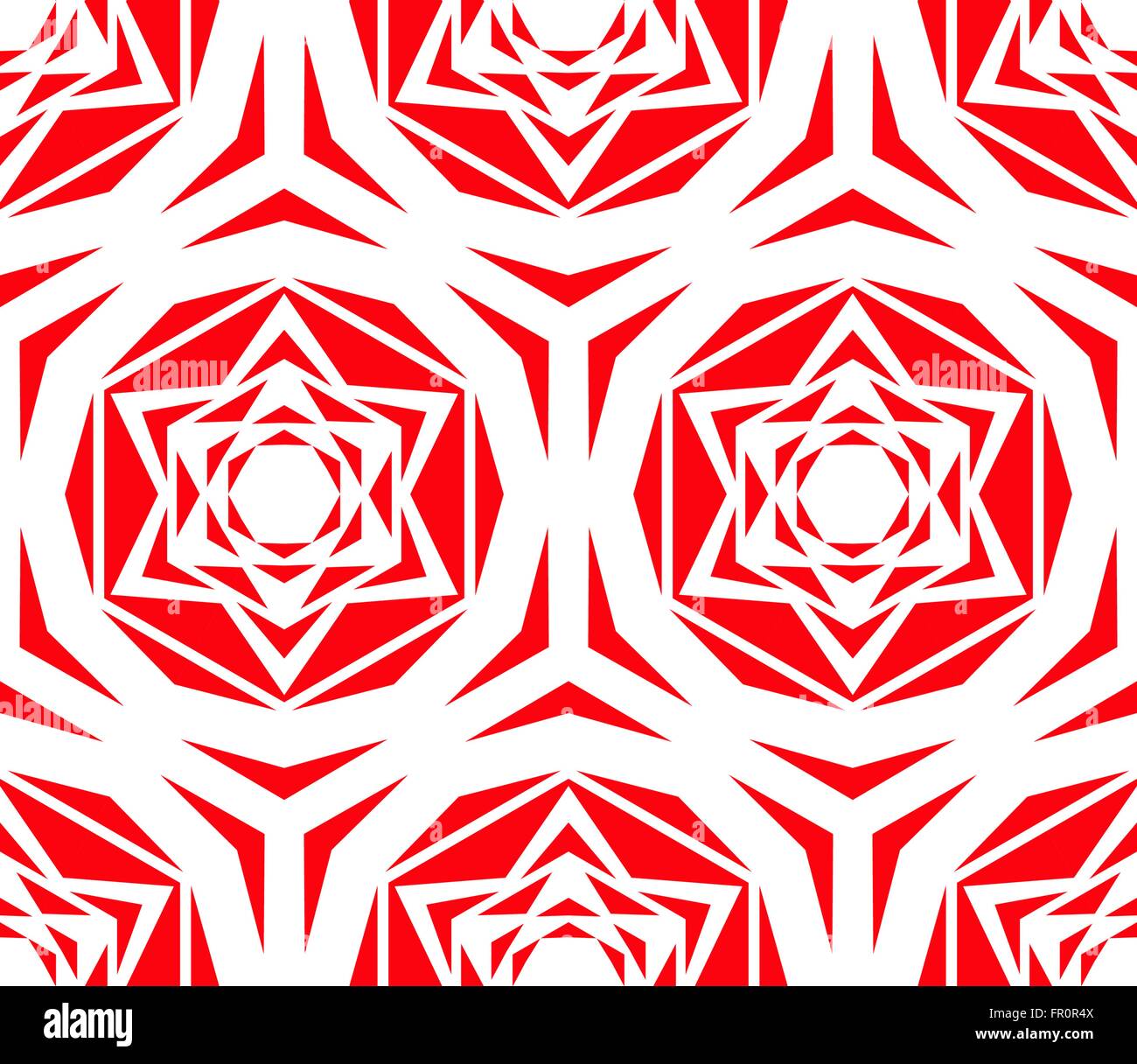 Geometric oriental design red hi-res stock photography and images - Alamy