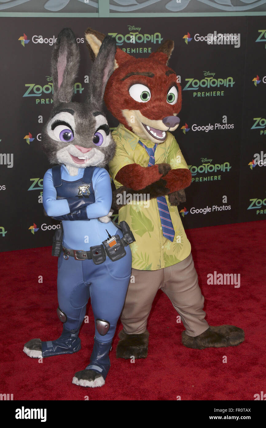 Los Angeles Premiere of Walt Disney Animation Studios' 'Zootopia' held ...