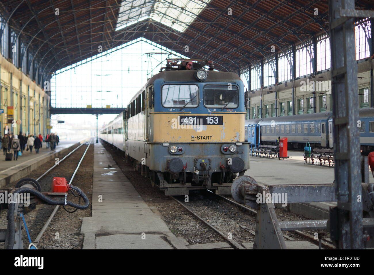 Trains in Budapest Stock Photo - Alamy