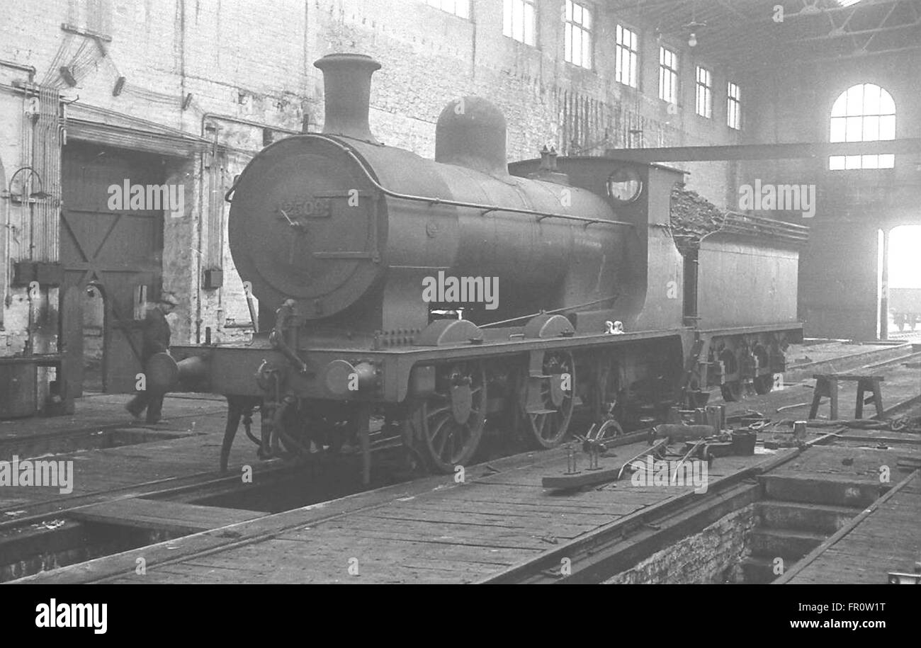 Furness Railway 1 class 0-6-0 No.12509 on shed Stock Photo - Alamy