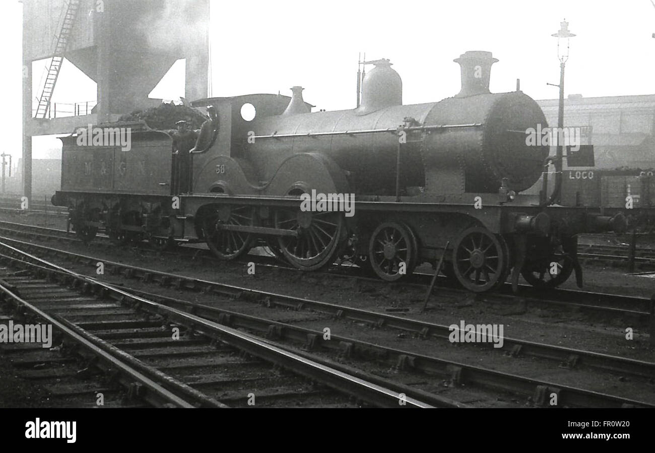 M&GN railway 4-4-0 locomotive 38 of LNER Class C/1 (LNER D52 Stock ...