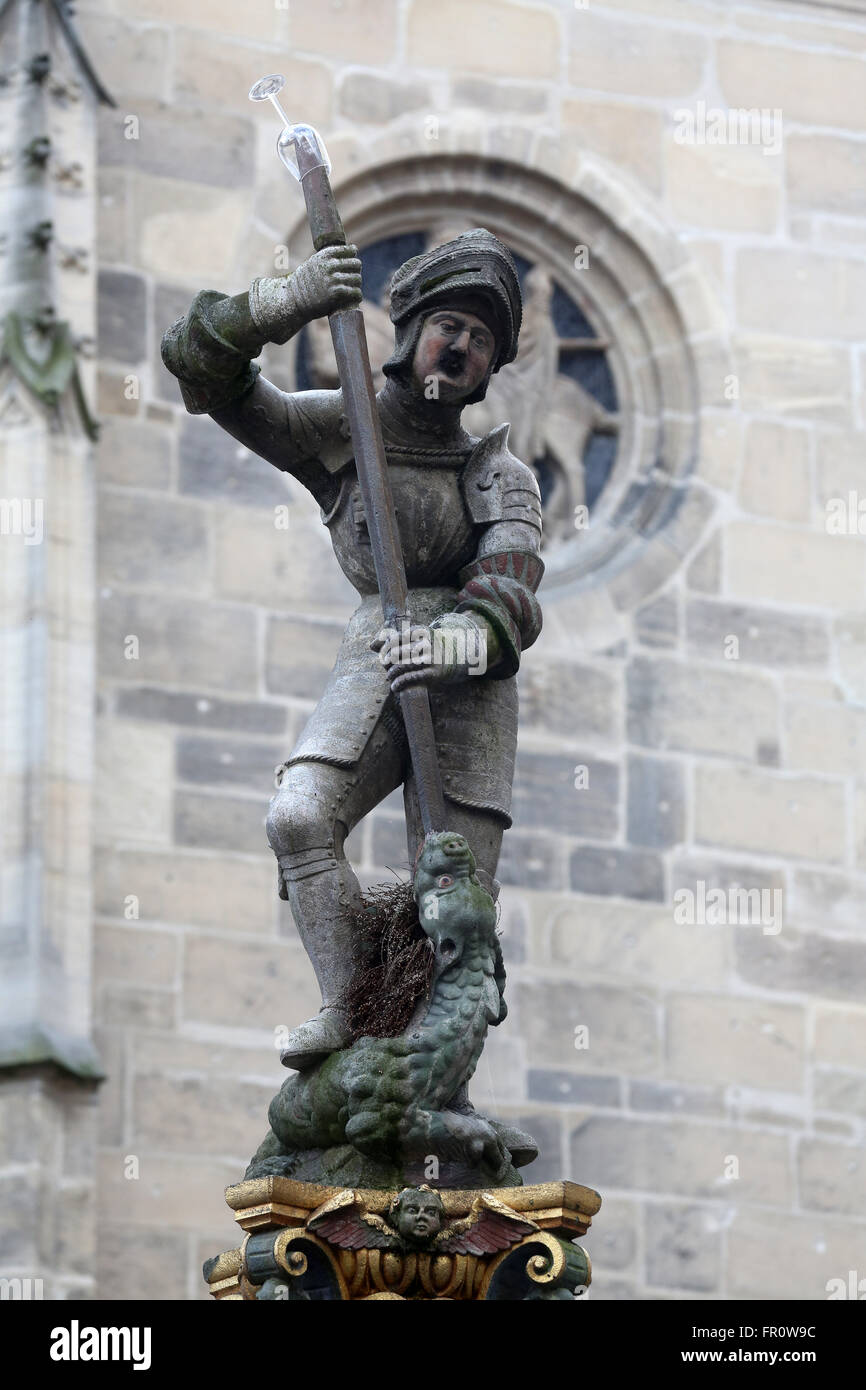 Saint George, Collegiate Church of St. George in Tubingen, Germany on ...