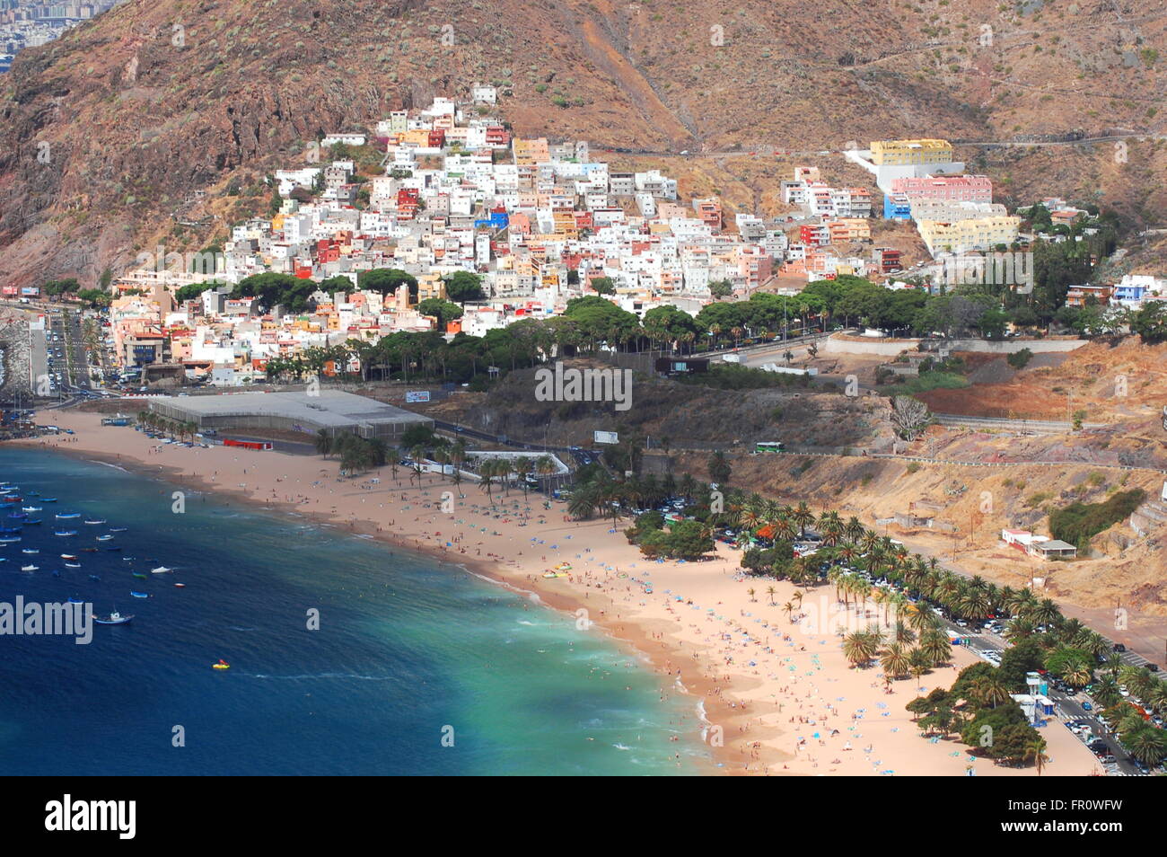 Gorgeous San Andres village and Teresitas beach on Tenerife island ...