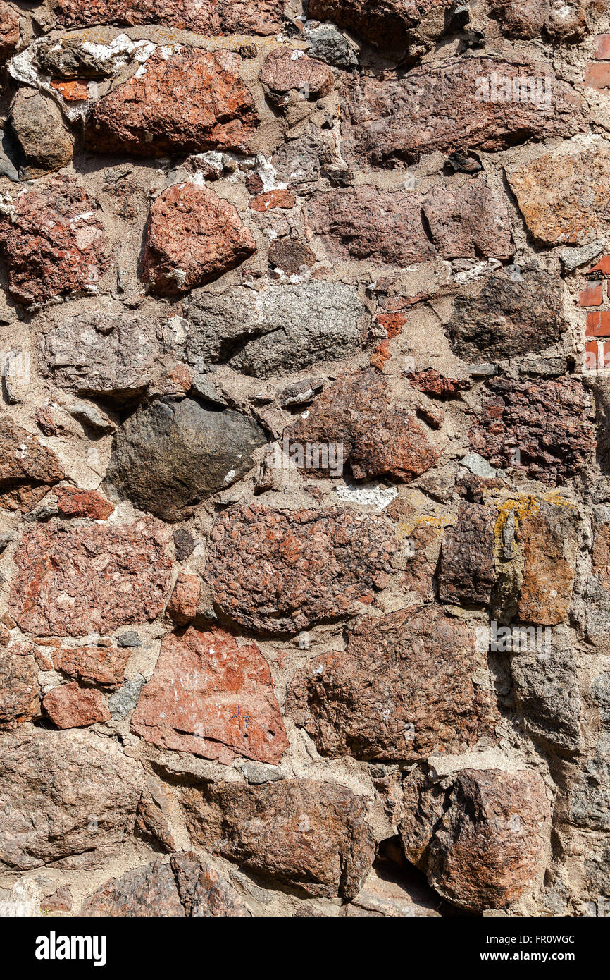 Rough natural old stone wall as background Stock Photo - Alamy