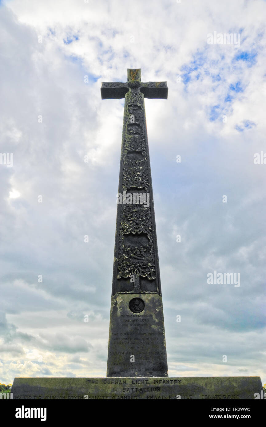 Cross memorial outside of Durham Cathedral Stock Photo - Alamy