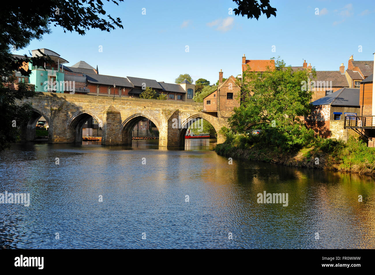River Wear and bridge in Durham England Stock Photo - Alamy