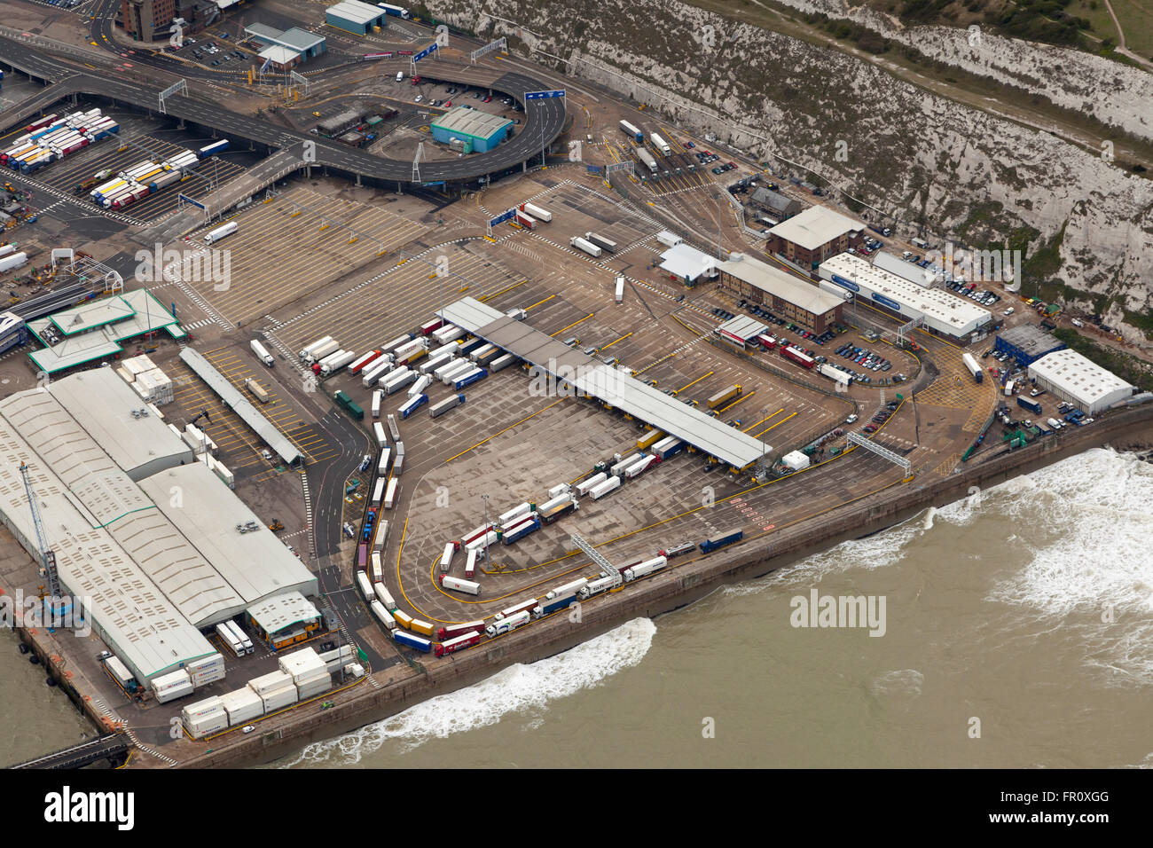 Aerial View Of Dover Ferry Port High Resolution Stock Photography and ...