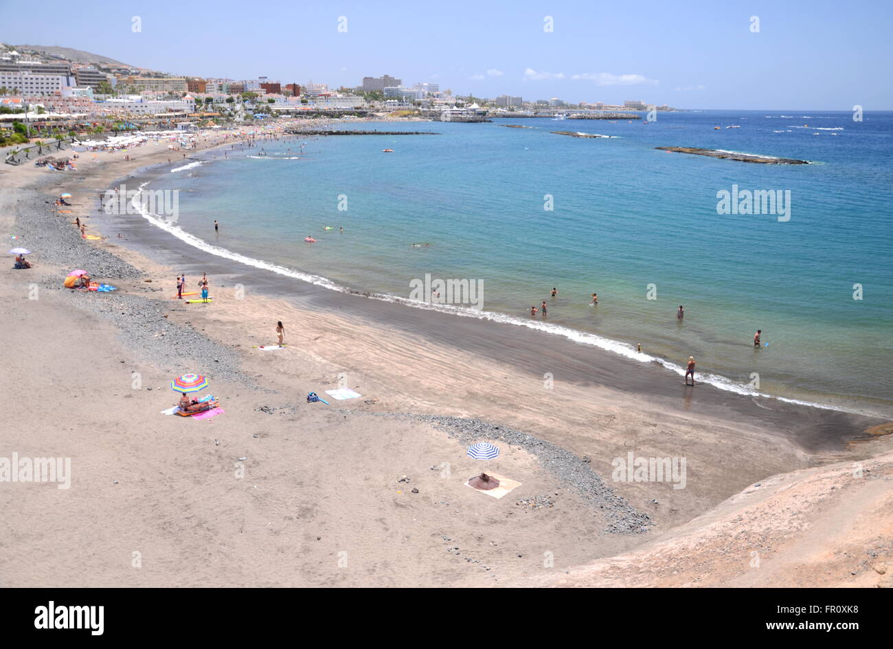 Beautiful beach Costa Adeje on Tenerife, Spain Stock Photo - Alamy