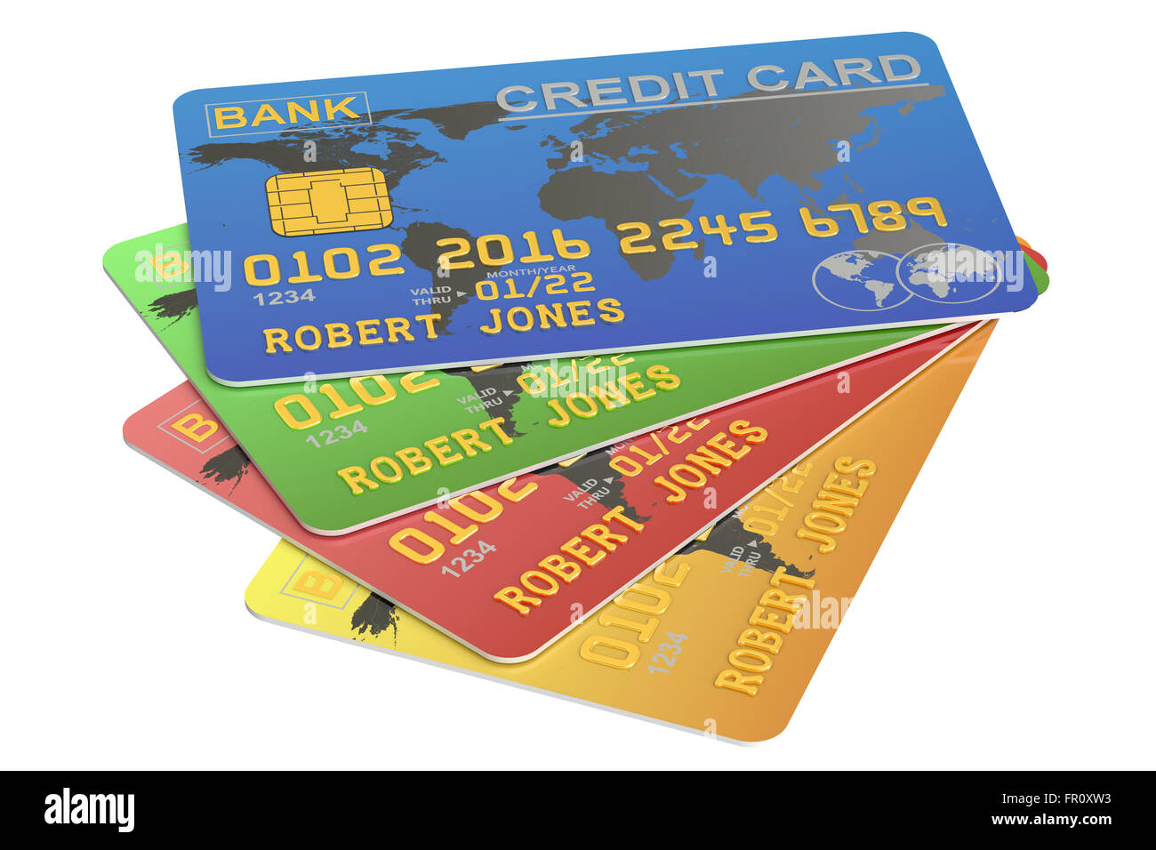 Group credit cards Cut Out Stock Images & Pictures - Alamy