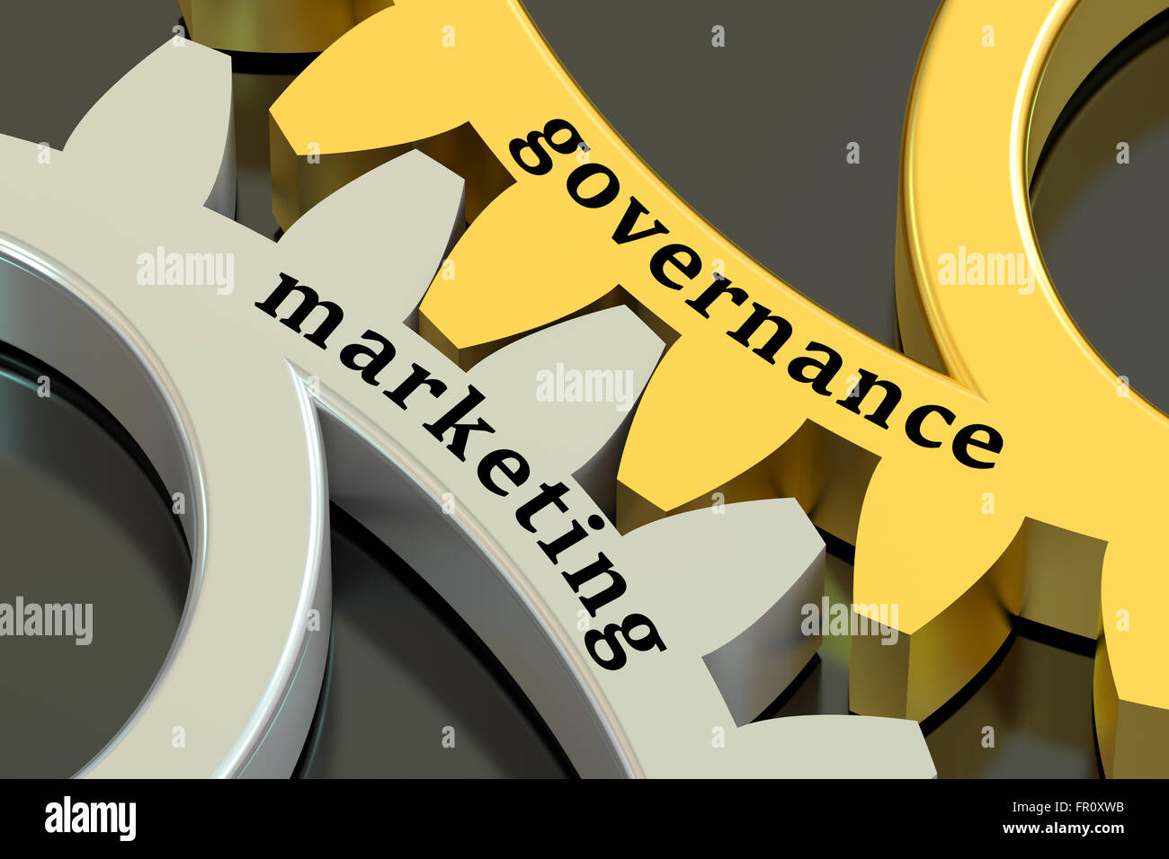 Governance Marketing concept isolated on black background Stock Photo ...