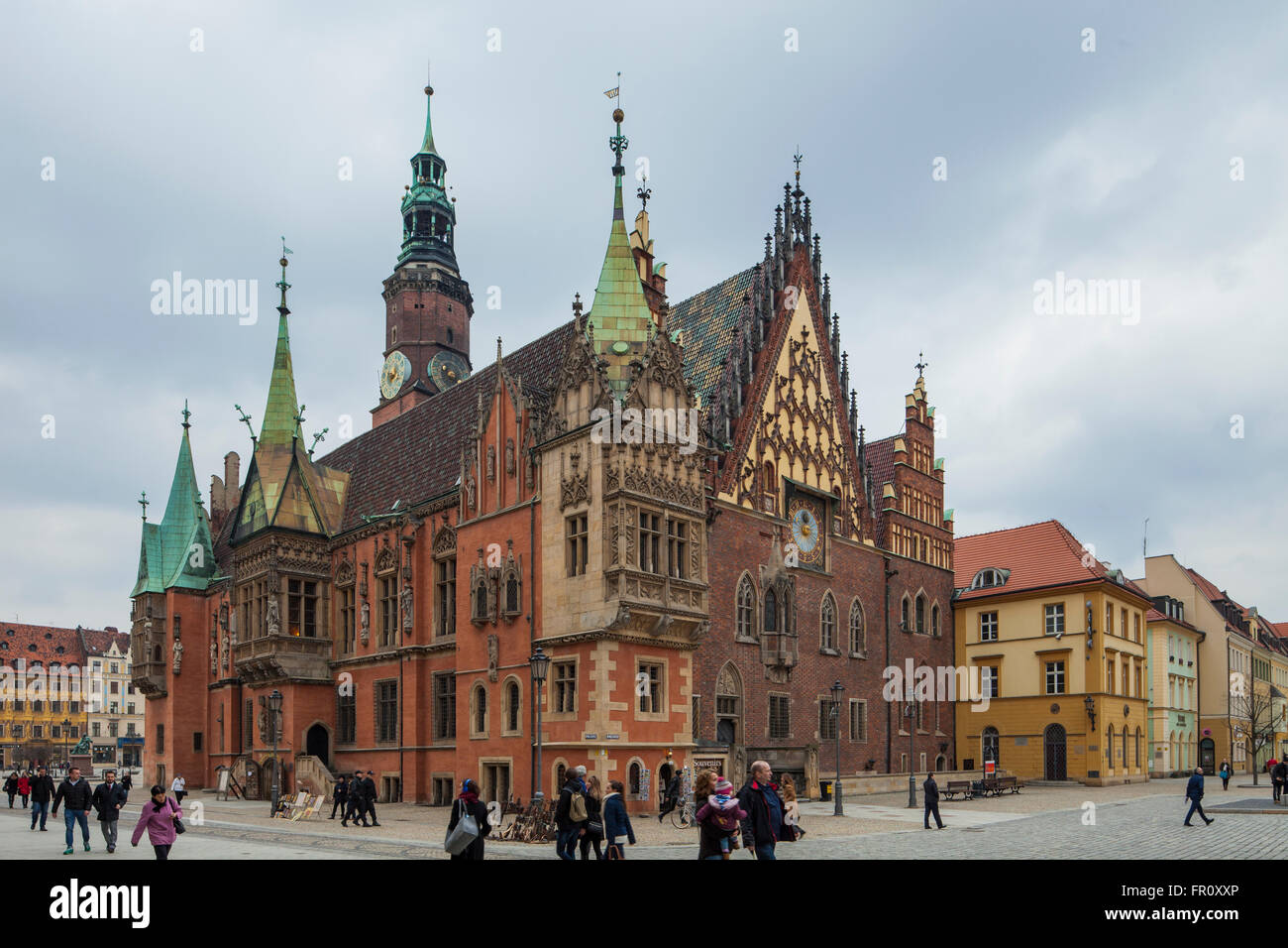 Wroclaw old town, Poland. European Capital of Culture 2016 Stock Photo ...