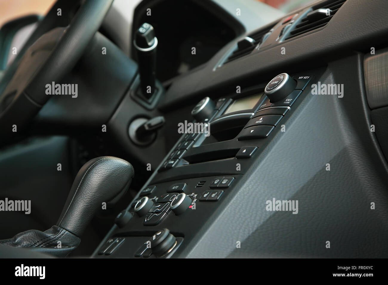 Beautiful interior of the new modern car Stock Photo - Alamy