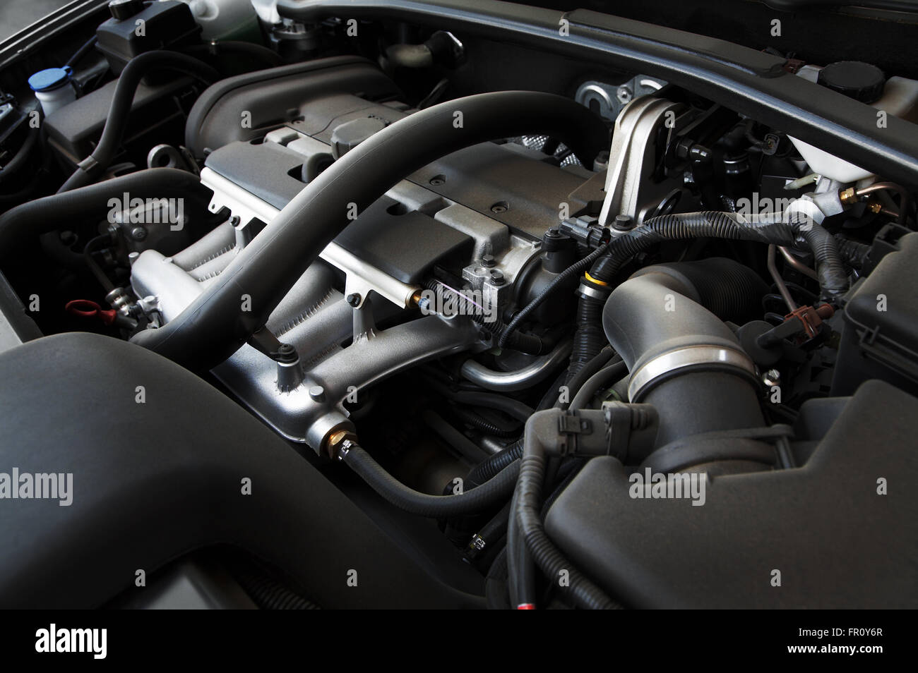 The powerful engine of the modern car Stock Photo - Alamy