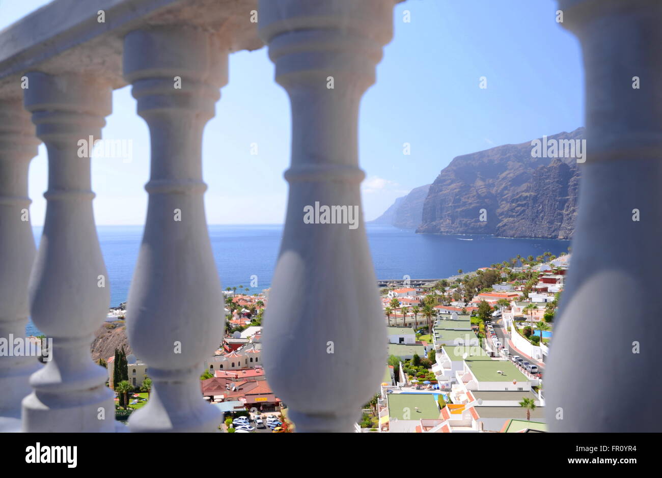 Majestic giant volcanic Los Gigantes cliffs on Tenerife, Spain Stock ...