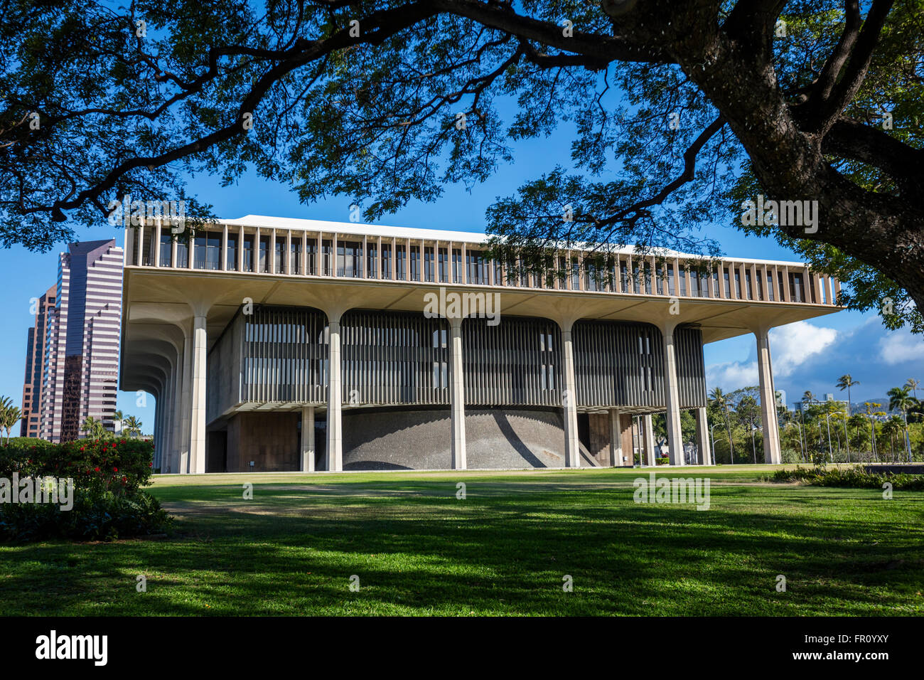 Hawaii state capitol building hi-res stock photography and images - Alamy