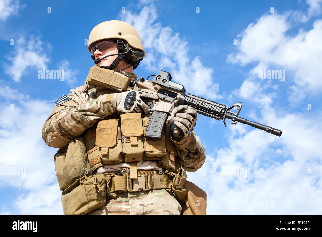 US Army Special Forces Group soldier Stock Photo - Alamy