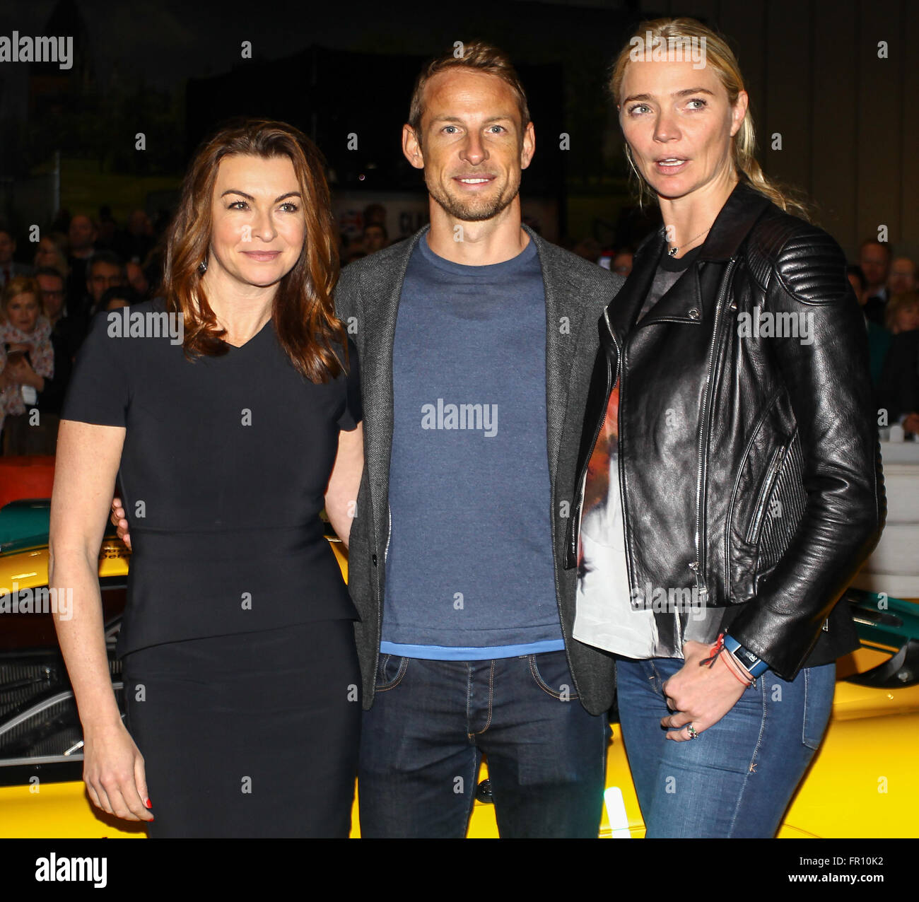 Jensen Button, Jodie Kidd and Suzi Perry attend the London Classic Car ...