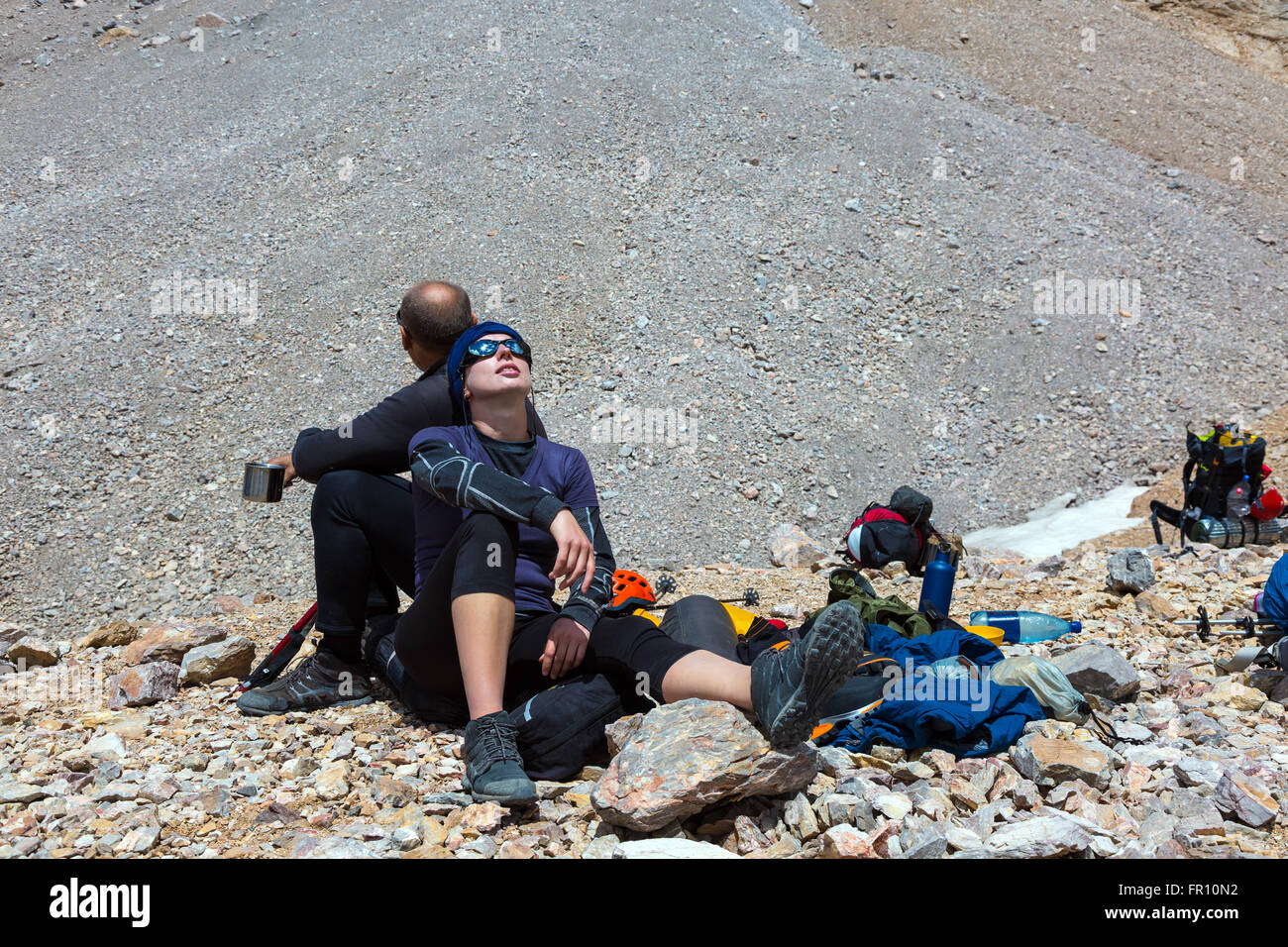 Man exhausted climber hi-res stock photography and images - Alamy