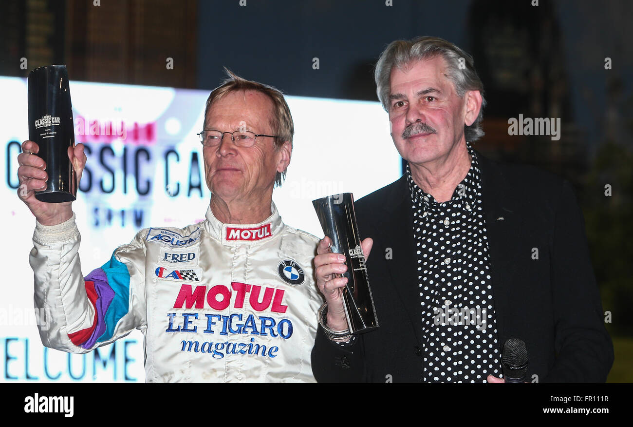 Jensen Button, Jodie Kidd and Suzi Perry attend the London Classic Car ...