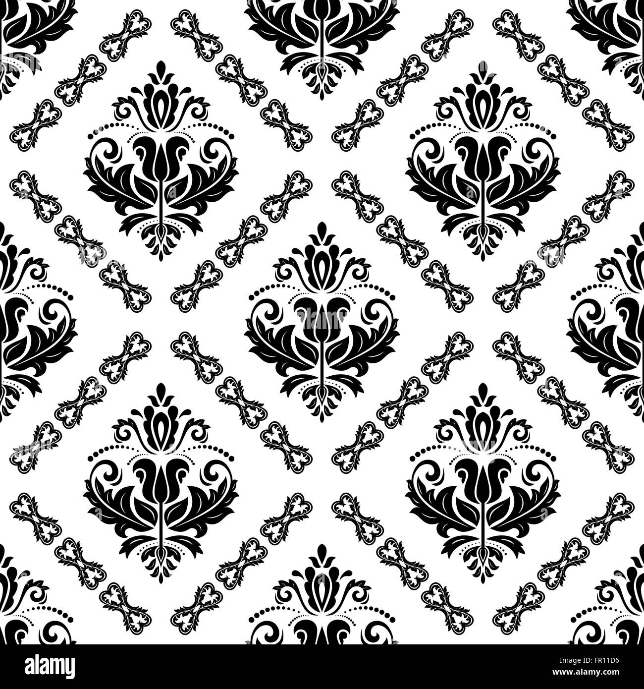 Seamless Vector Wallpaper in the Style of Baroque Stock Vector Image & Art - Alamy