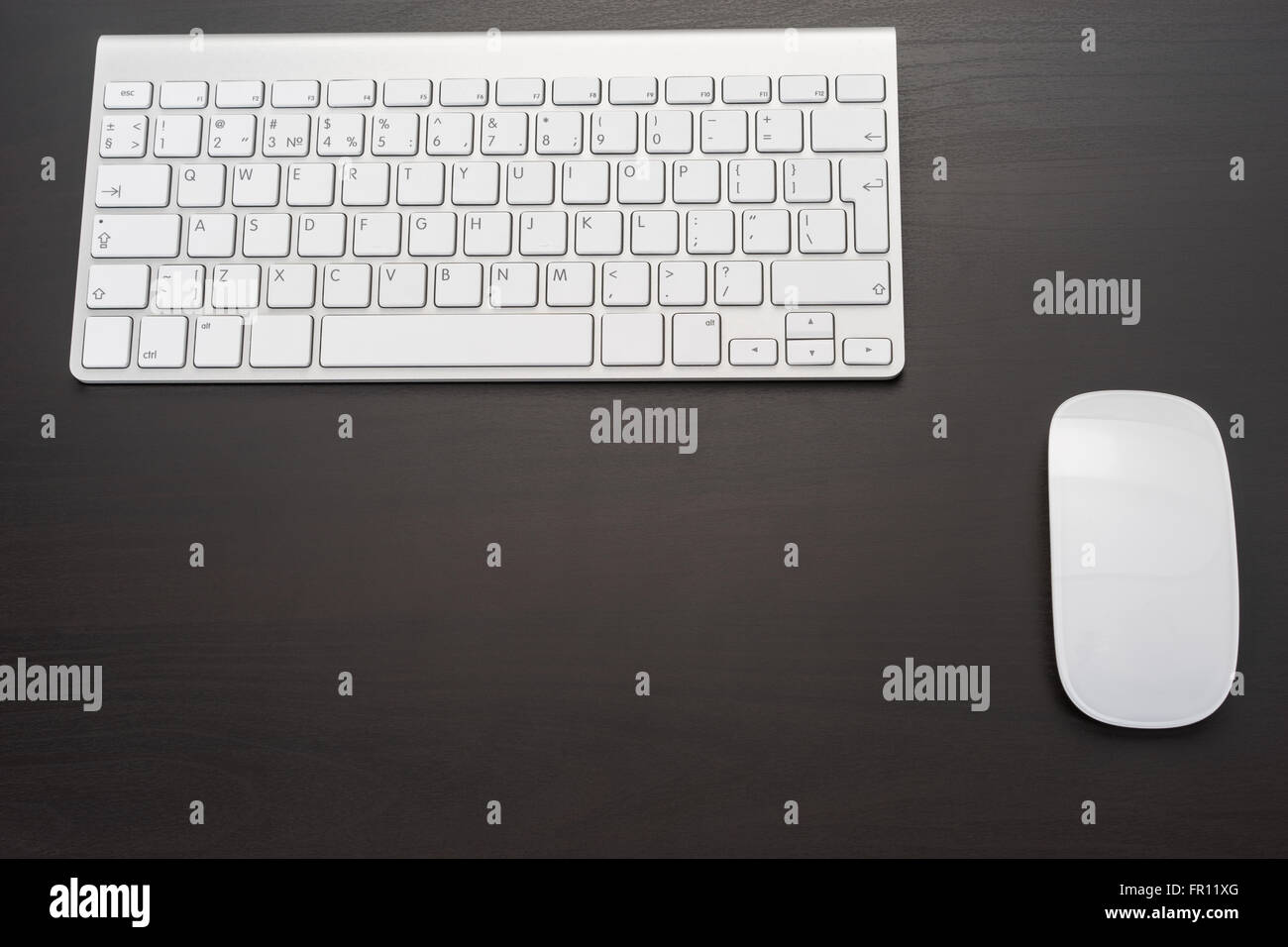 Computer mouse and keyboard in the workplace in the office Stock Photo ...