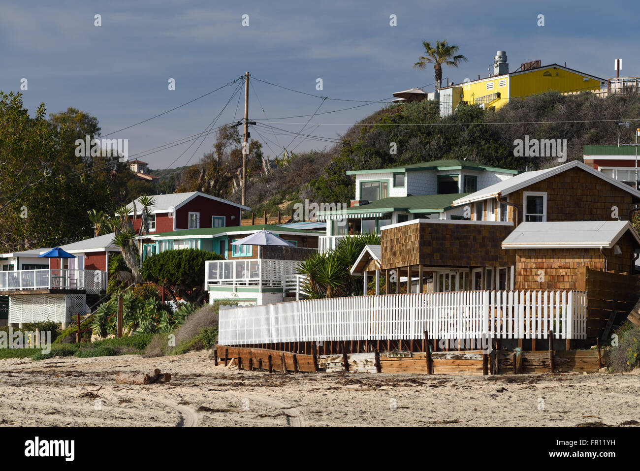 Colorful beach cottages hi-res stock photography and images - Alamy