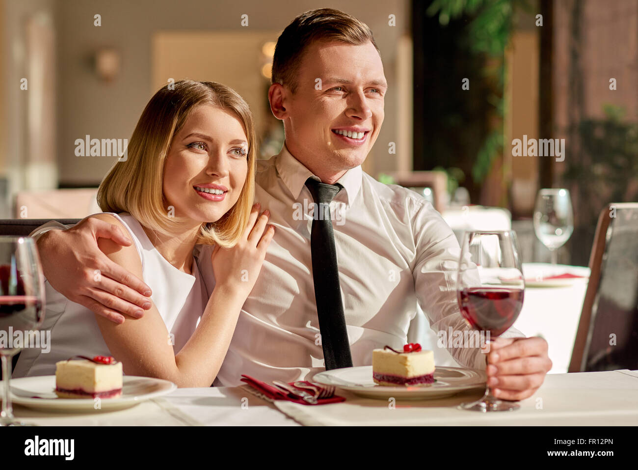 Our lives are full and happy Stock Photo - Alamy