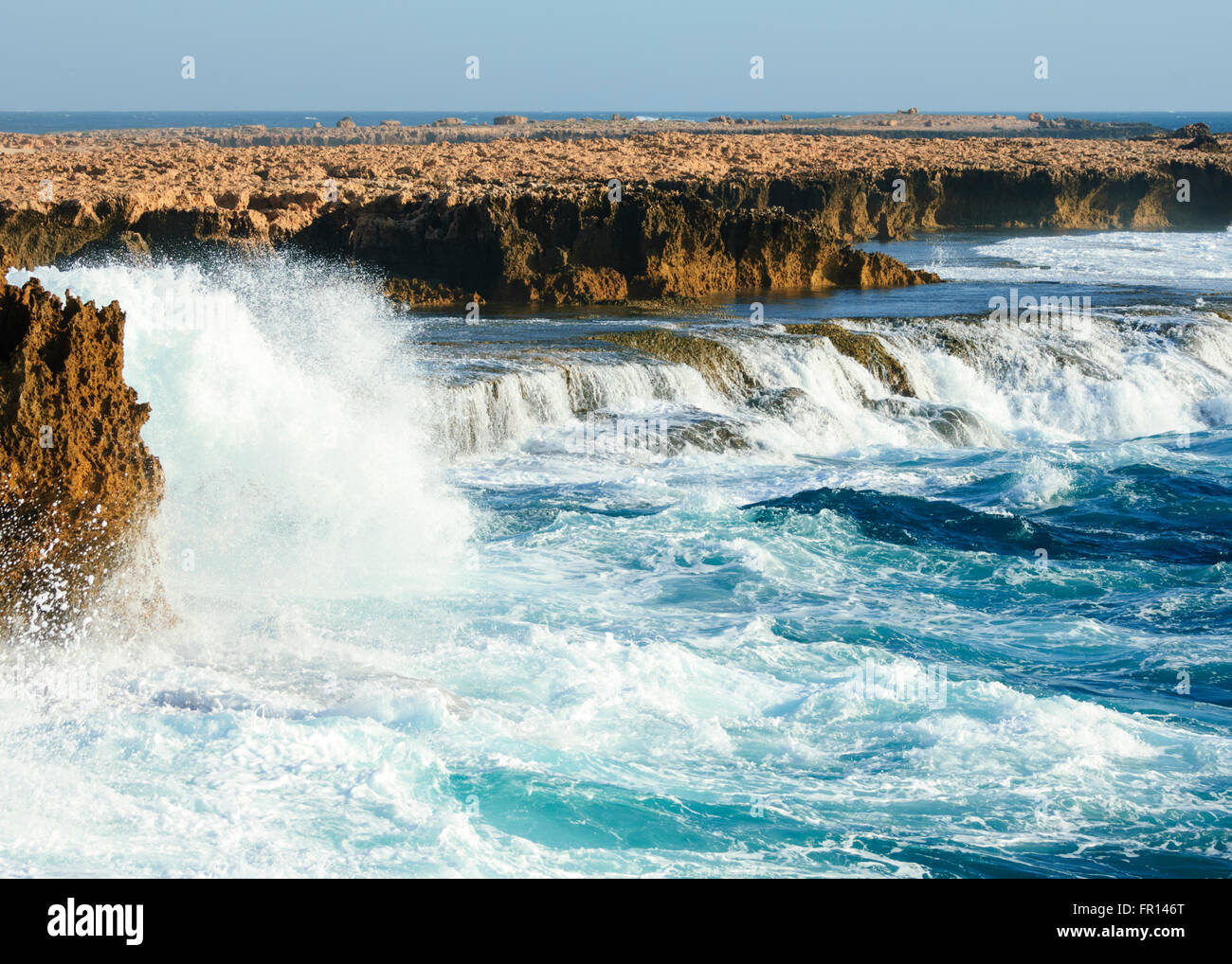 Rough Seas at Point Quobba, near Carnarvon, Coral Coast, Gascoyne ...