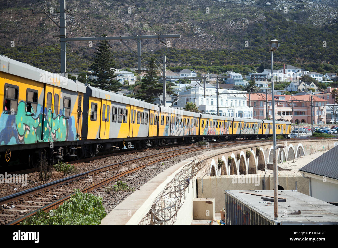 Kalk Bay Train in Western Cape - South Africa Stock Photo - Alamy