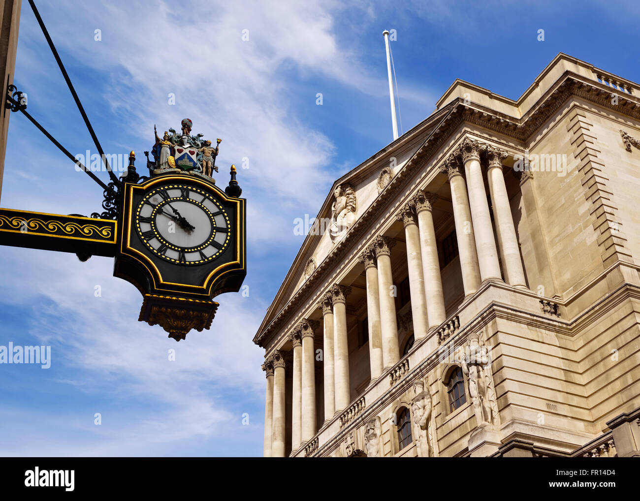 The Bank of England, Threadneedle Street, London, England, United ...