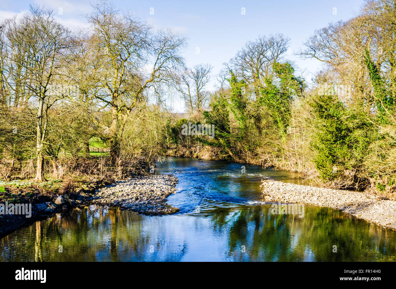 River Kent at Levens Bridge, Cumbria, England Stock Photo - Alamy