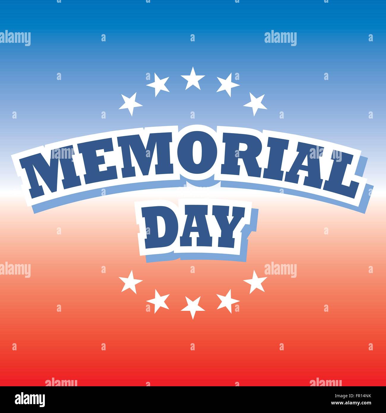 us memorial day banner on red and blue background Stock Vector Image ...