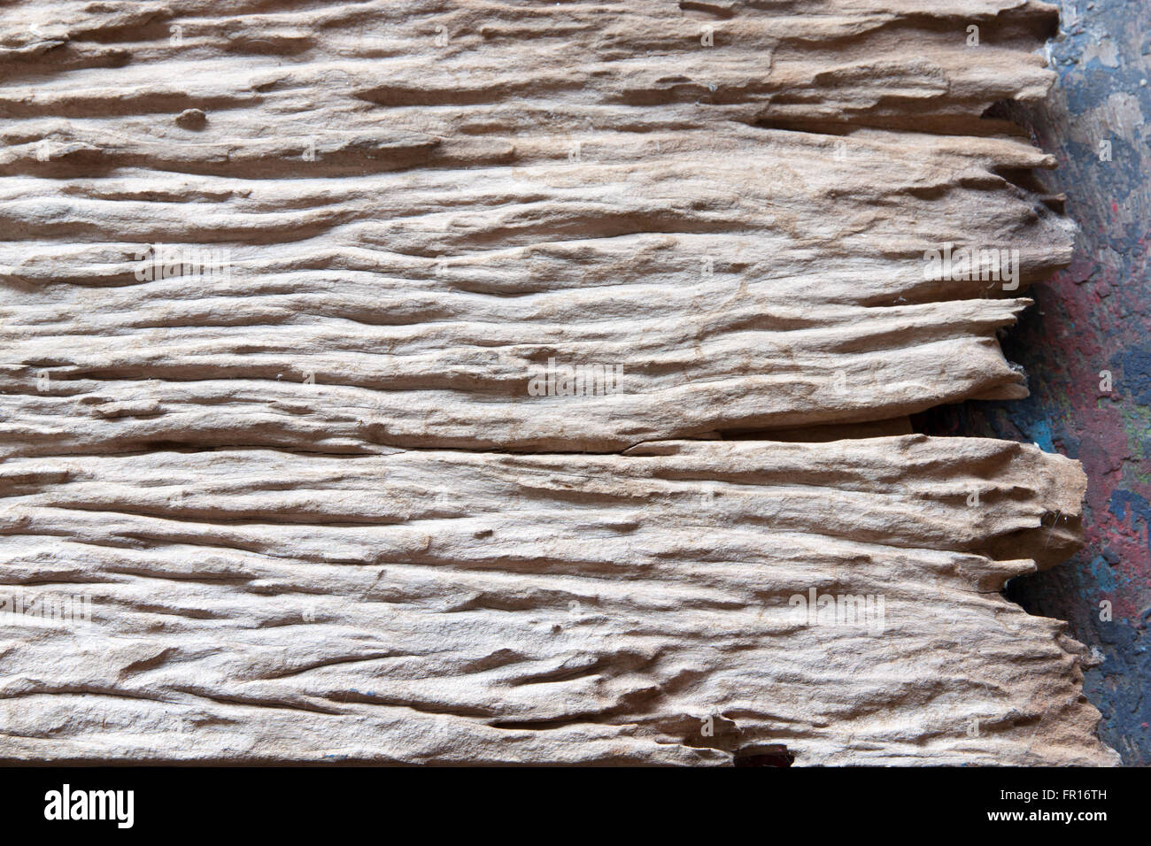 Rough natural wood. Corrosion show sub surface over time Stock Photo ...