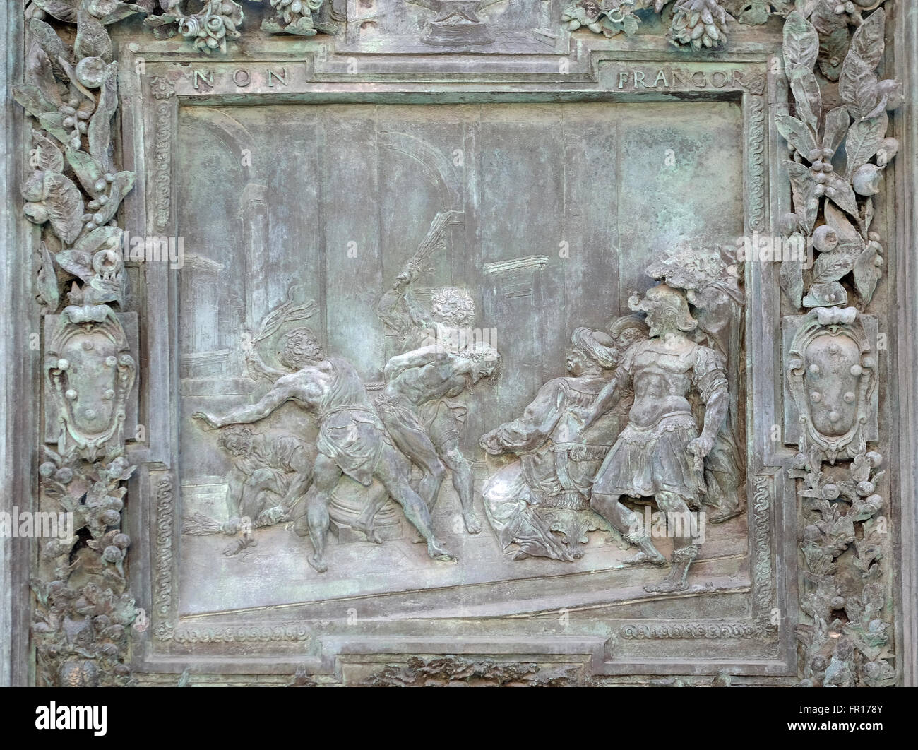 Flagellation of Jesus Christ, sculpture work panel from Giambologna's ...