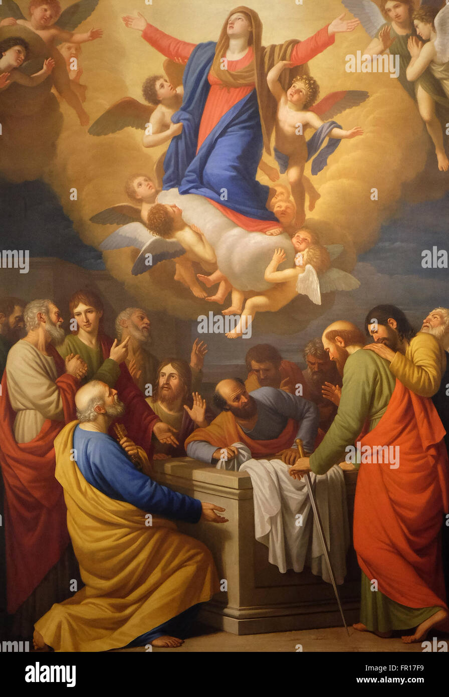 Altarpiece depicting Assumption of the Virgin Mary, work by Stefano ...