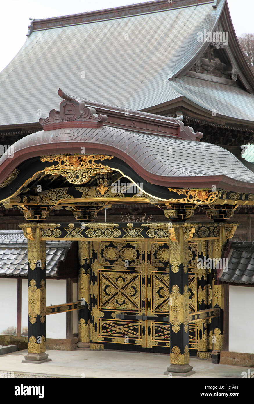 Japan, Kamakura, Kenchoji Temple, Hojo, gate Stock Photo - Alamy
