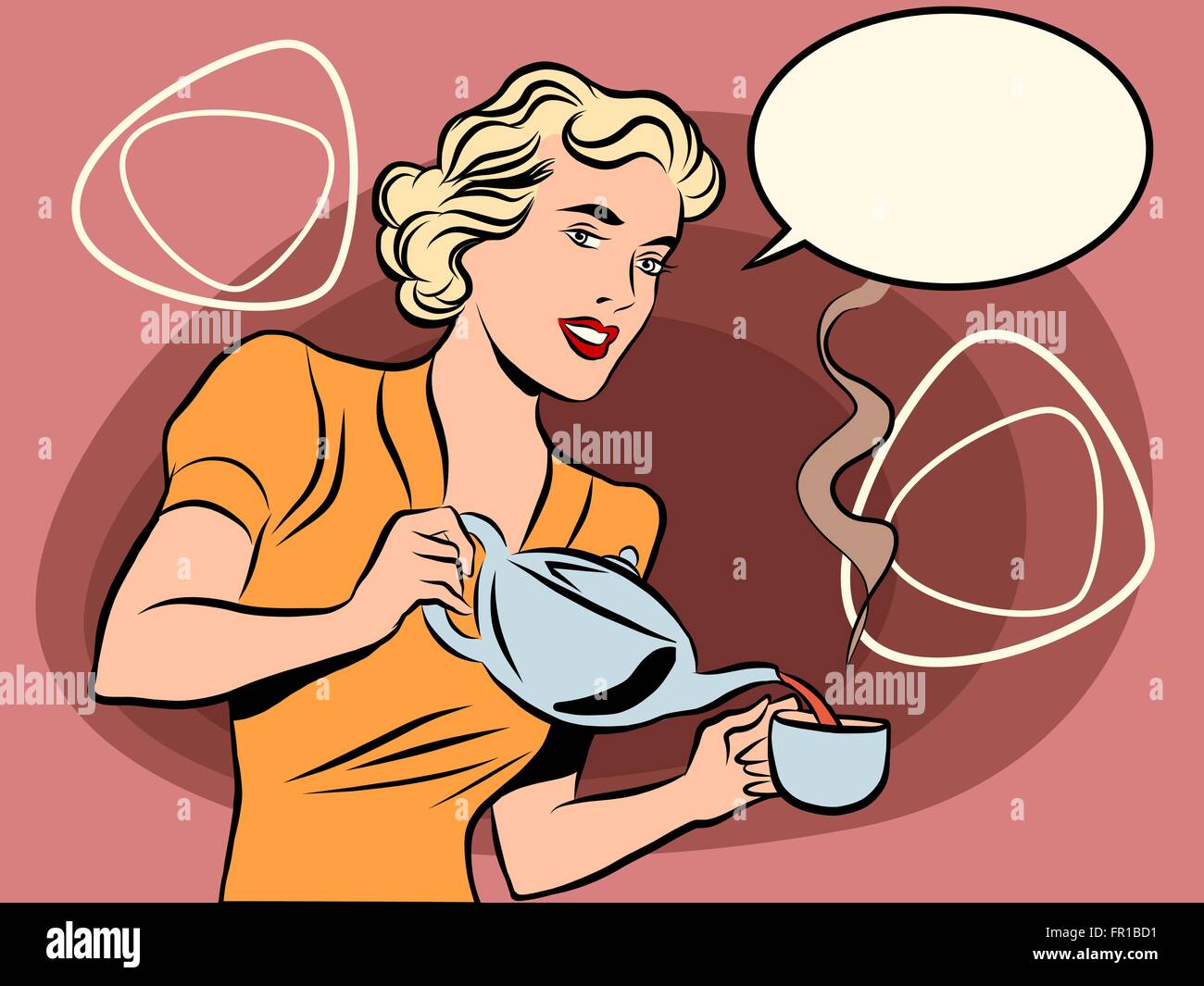 Cartoon waitress hi-res stock photography and images - Alamy