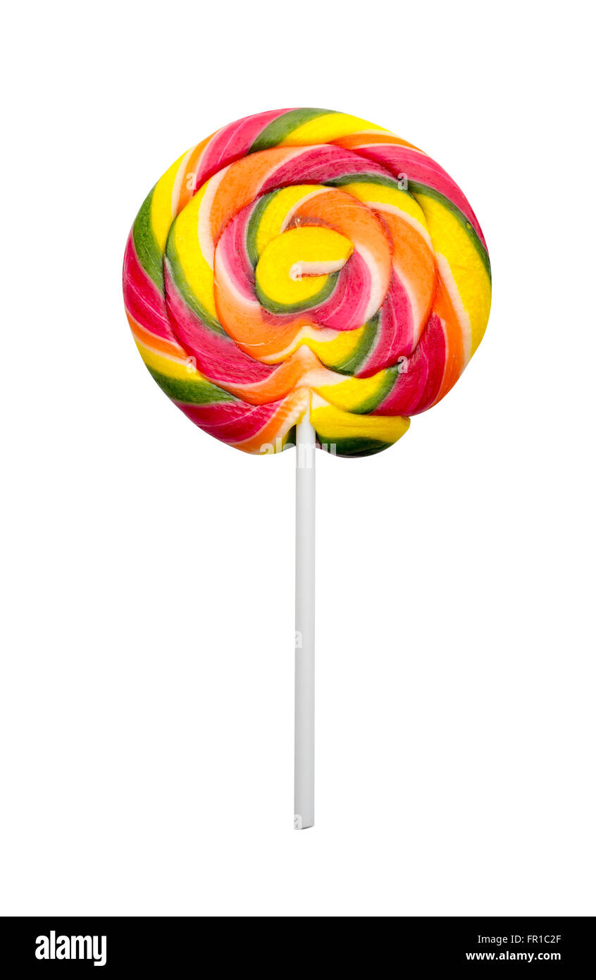 Rainbow lollipop Cut Out Stock Images & Pictures - Alamy