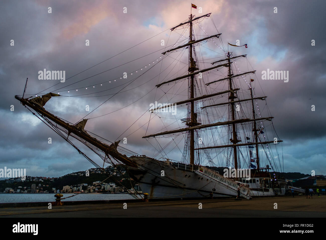 Tall Ship, Wellington, New Zealand Stock Photo - Alamy