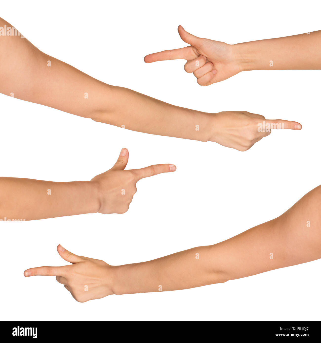 Set of woman arms Stock Photo - Alamy