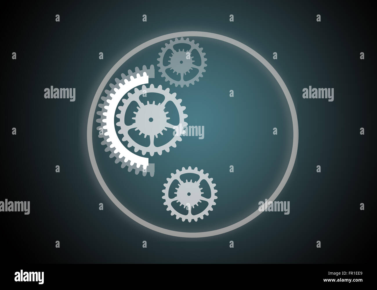 Set of mechanical gears Stock Photo - Alamy