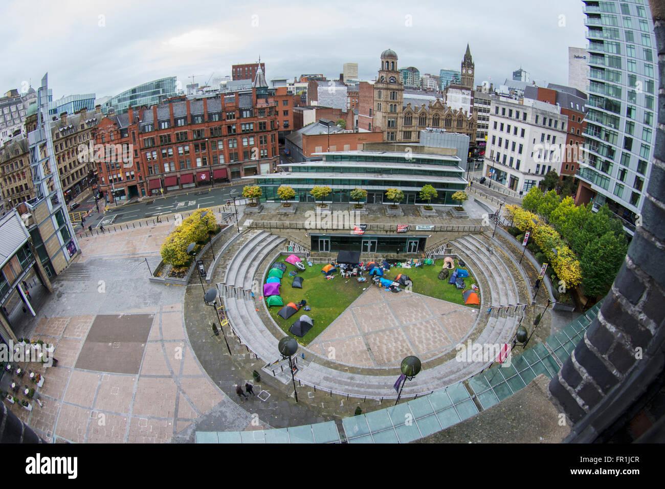 Homeless camp set up in the centre of Manchester by a group of ...